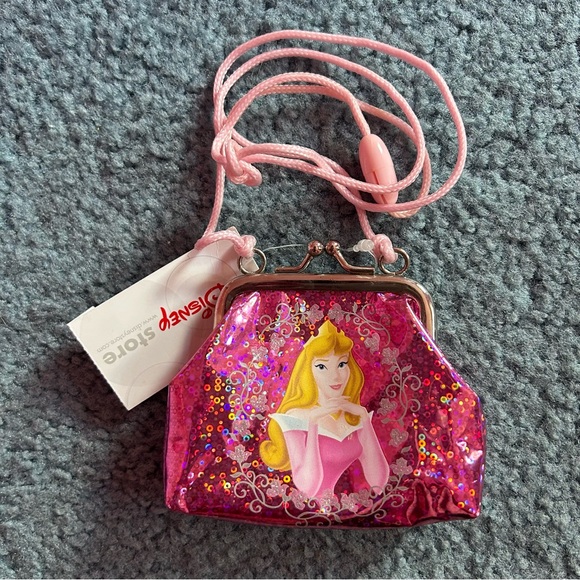 Disney | Other | Disney Pink Glitter Princess Change Purse Nwt | Poshmark